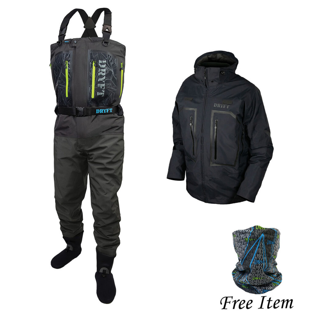 Primo Zip GD Wader & Primo Rain Jacket Bundle - DRYFT™ Fishing Waders