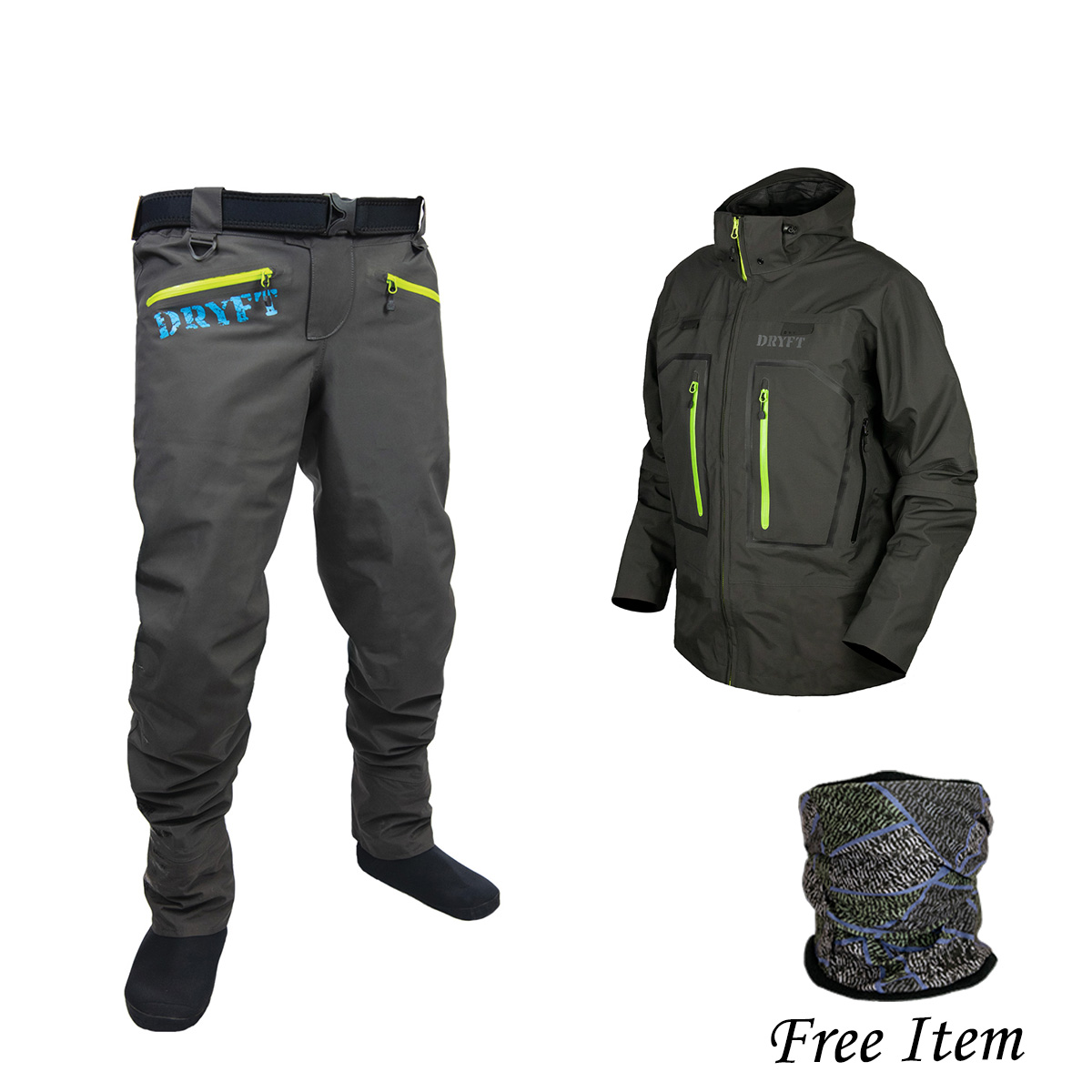 Session GD Wading Pants & Primo Rain Jacket Grey Bundle - DRYFT ...